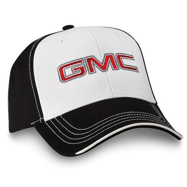 GMC Truck Logo Pro-Style Contrast Baseball Cap Black / White / Red Hat ...