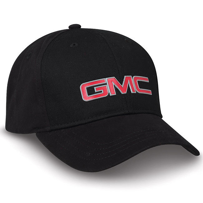 GMC Truck Logo Medallion Baseball Cap Black / Red Hat | Buick GMC Chevy ...