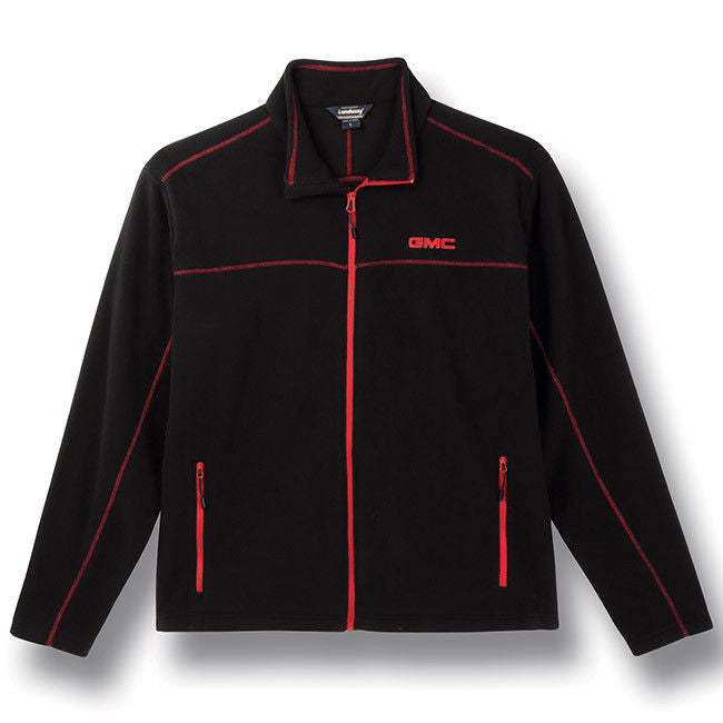 GMC TRUCK COAT JACKET CONTRAST STITCH FLEECE NEW BLACK / RED | Buick ...
